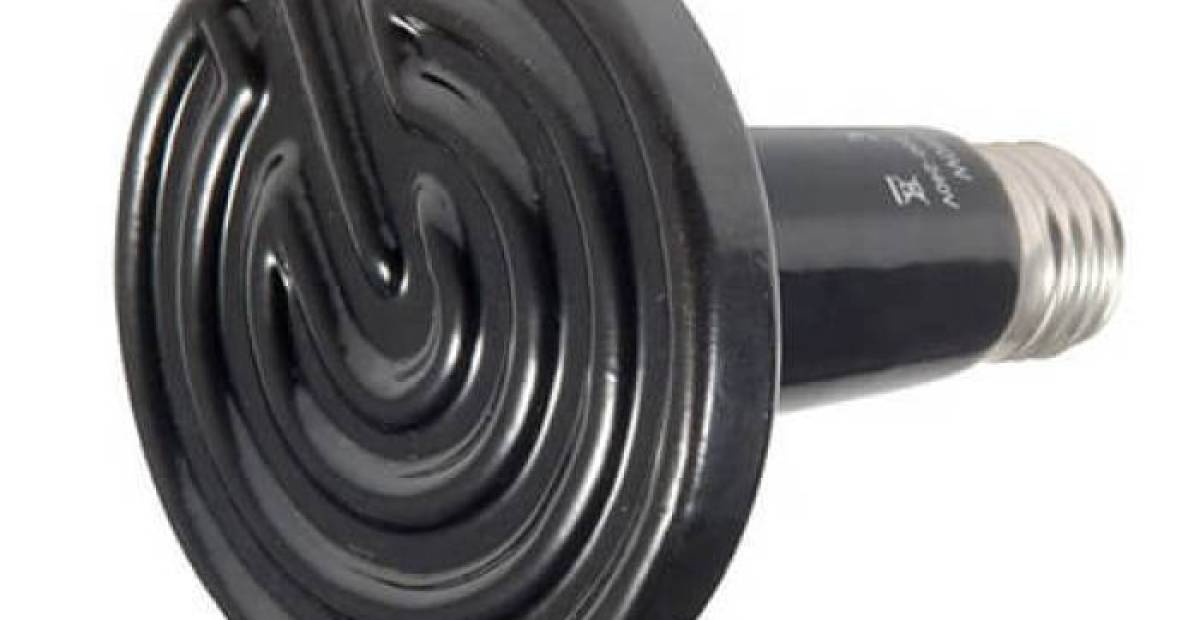 Bec infraroșu - emițător de căldură din ceramică 200w - producător Tehno MS